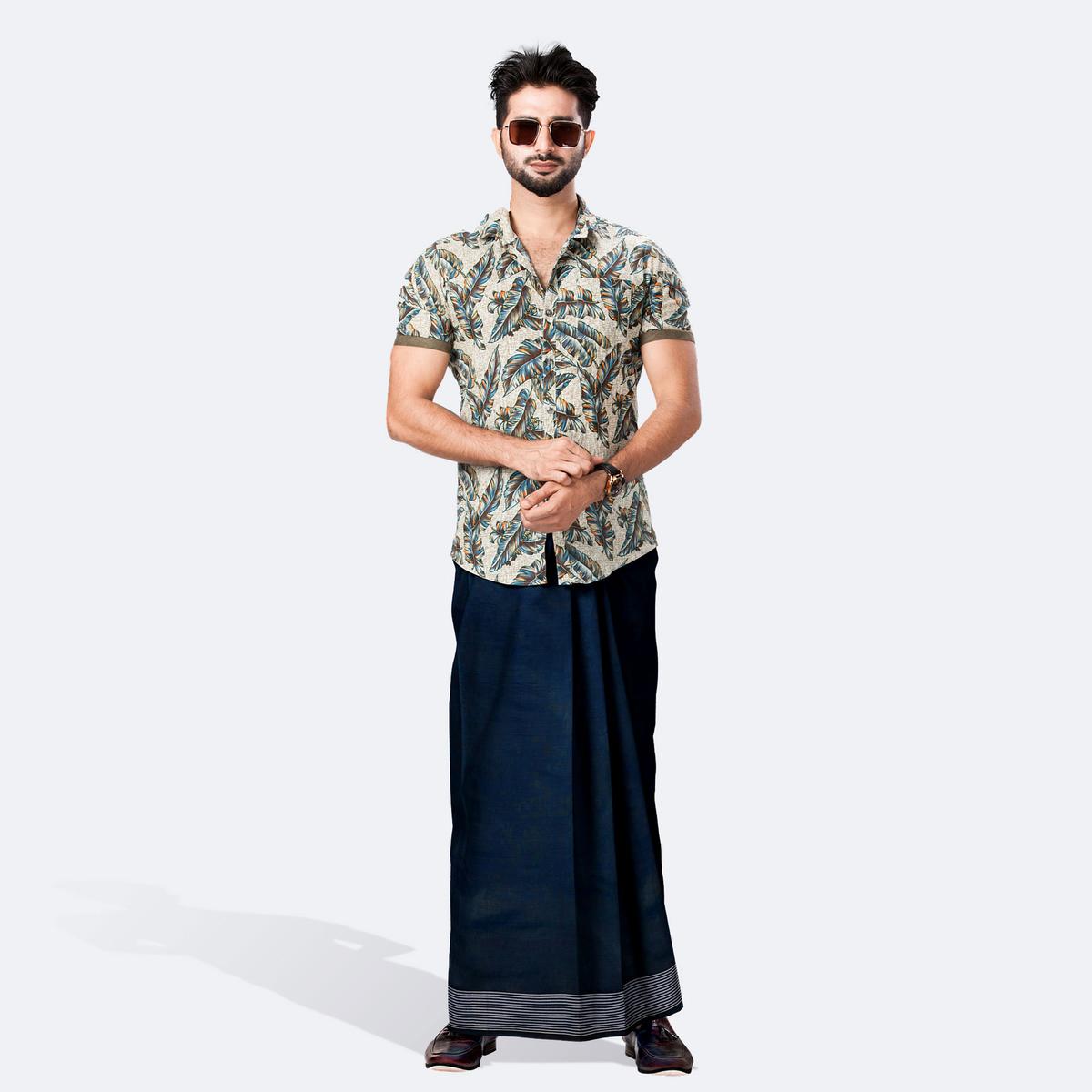White and Black One Color Solid Lungi (লুঙ্গি) Best Luxurious Design ...